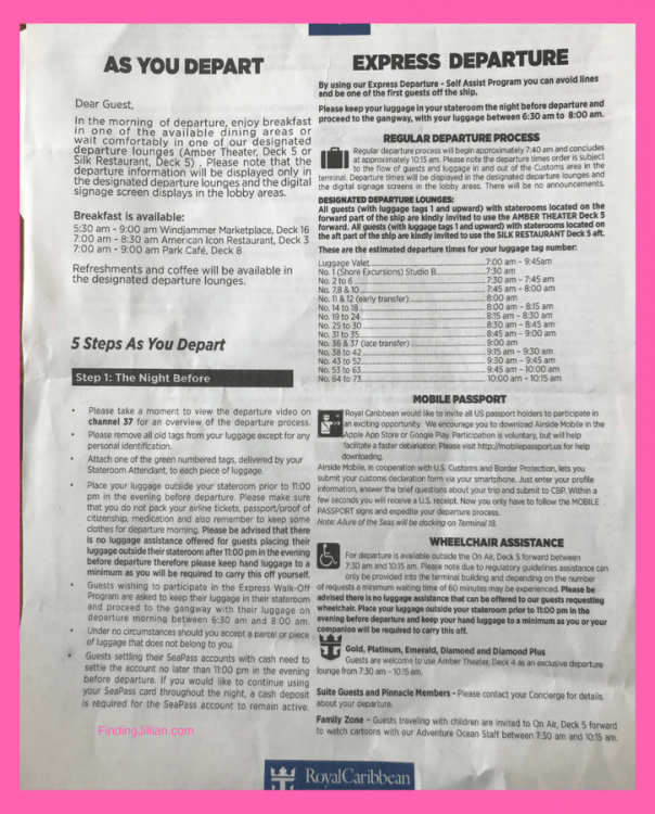 Cruise Disembarkation Process - What You Need to Know